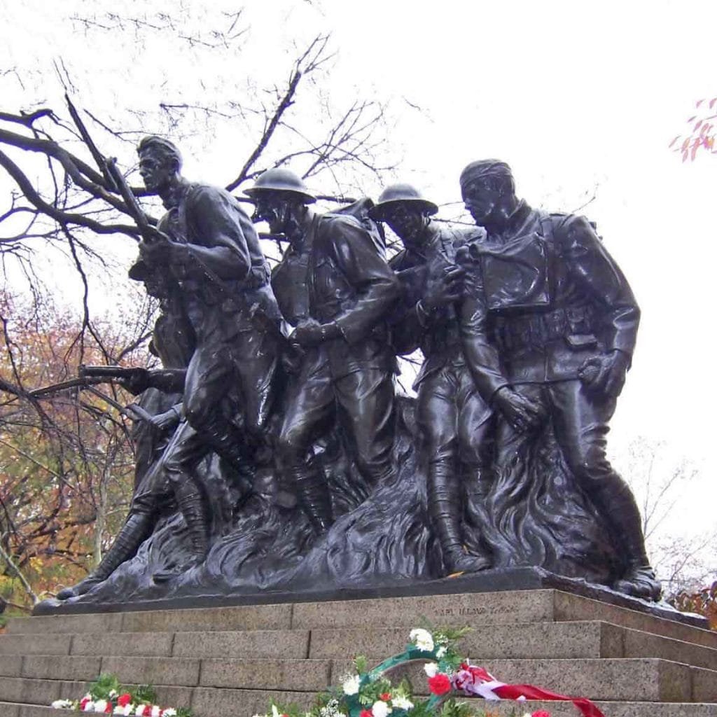 Large 107th Infantry Monument Soldier Sculpture - salestatue