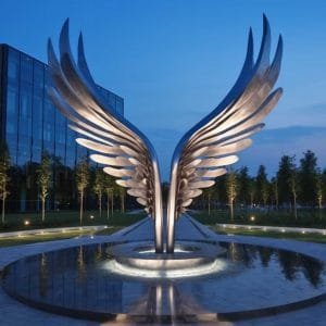 Metal Sculpture Angel Wings OAS-SAW8 - salestatue